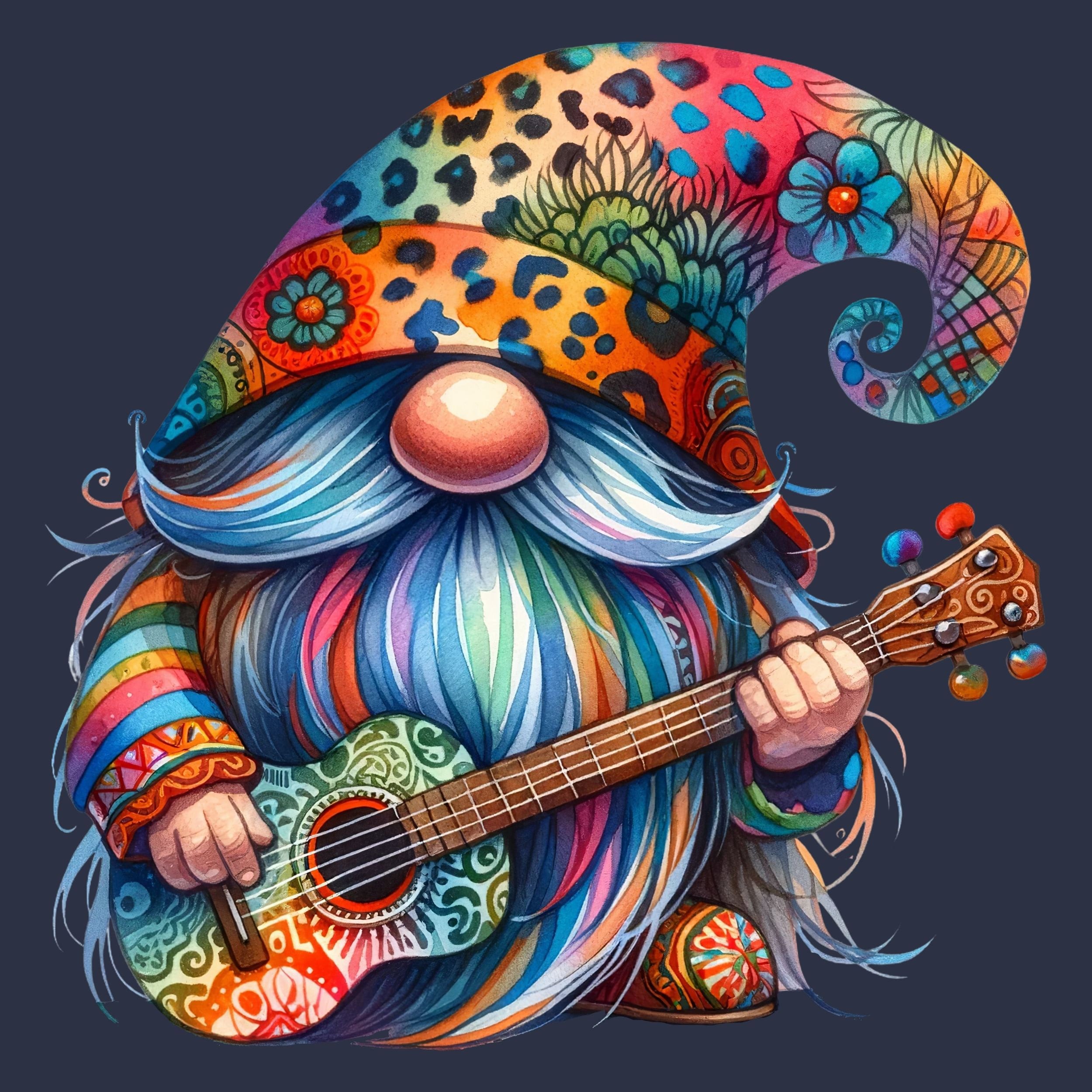 Hippie Gnome Png Bundle Groovy Gnome Psychedelic Hippie Gnome Clipart ...