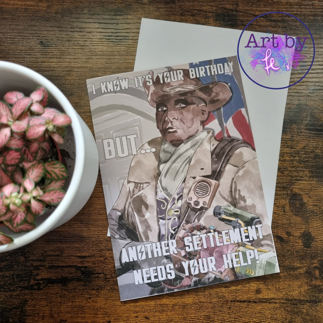 Fallout Preston Patriot Greetings Card Birthday Card High Quality Print ...
