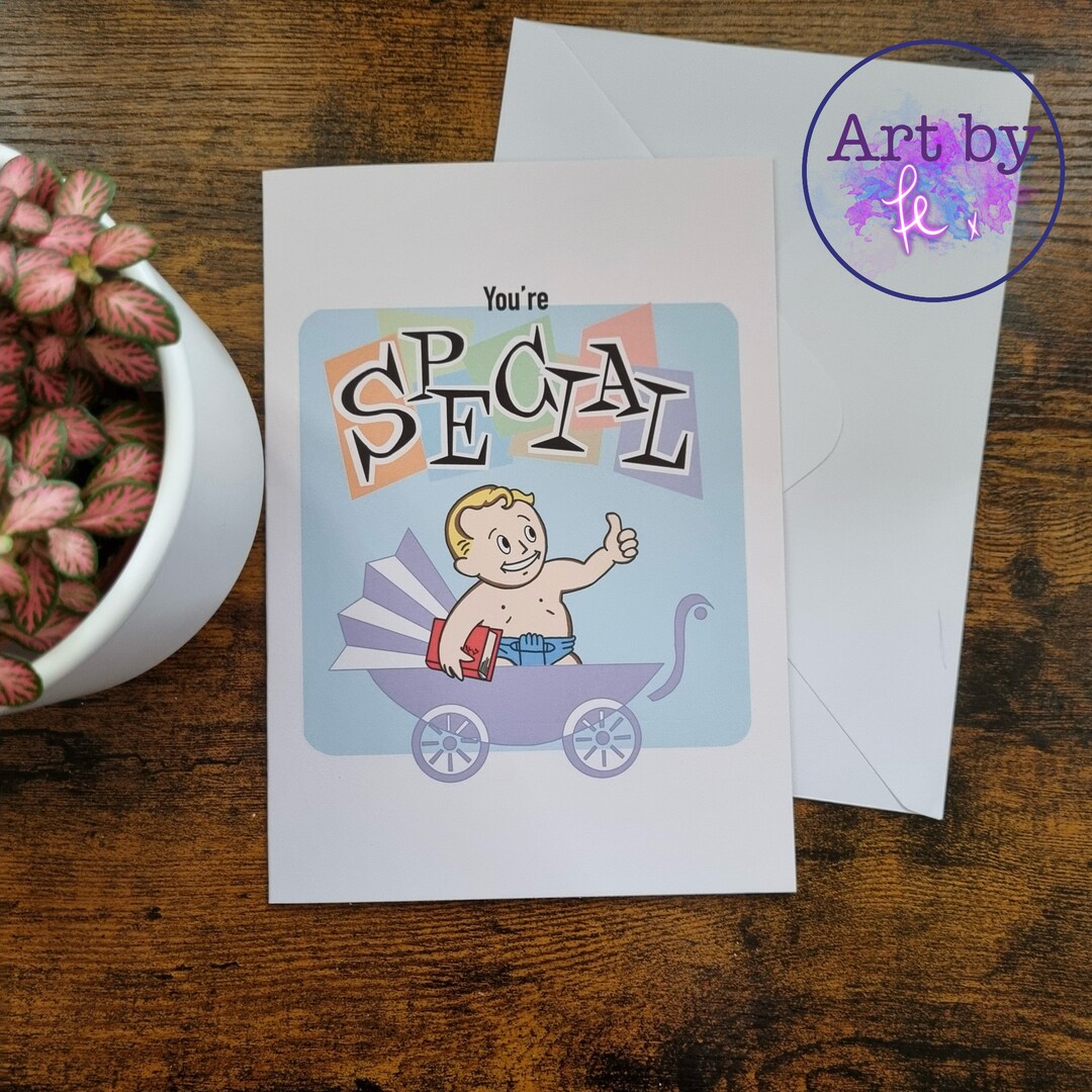 SPECIAL Greetings Card Birthday Card Fallout Card High Quality Print ...