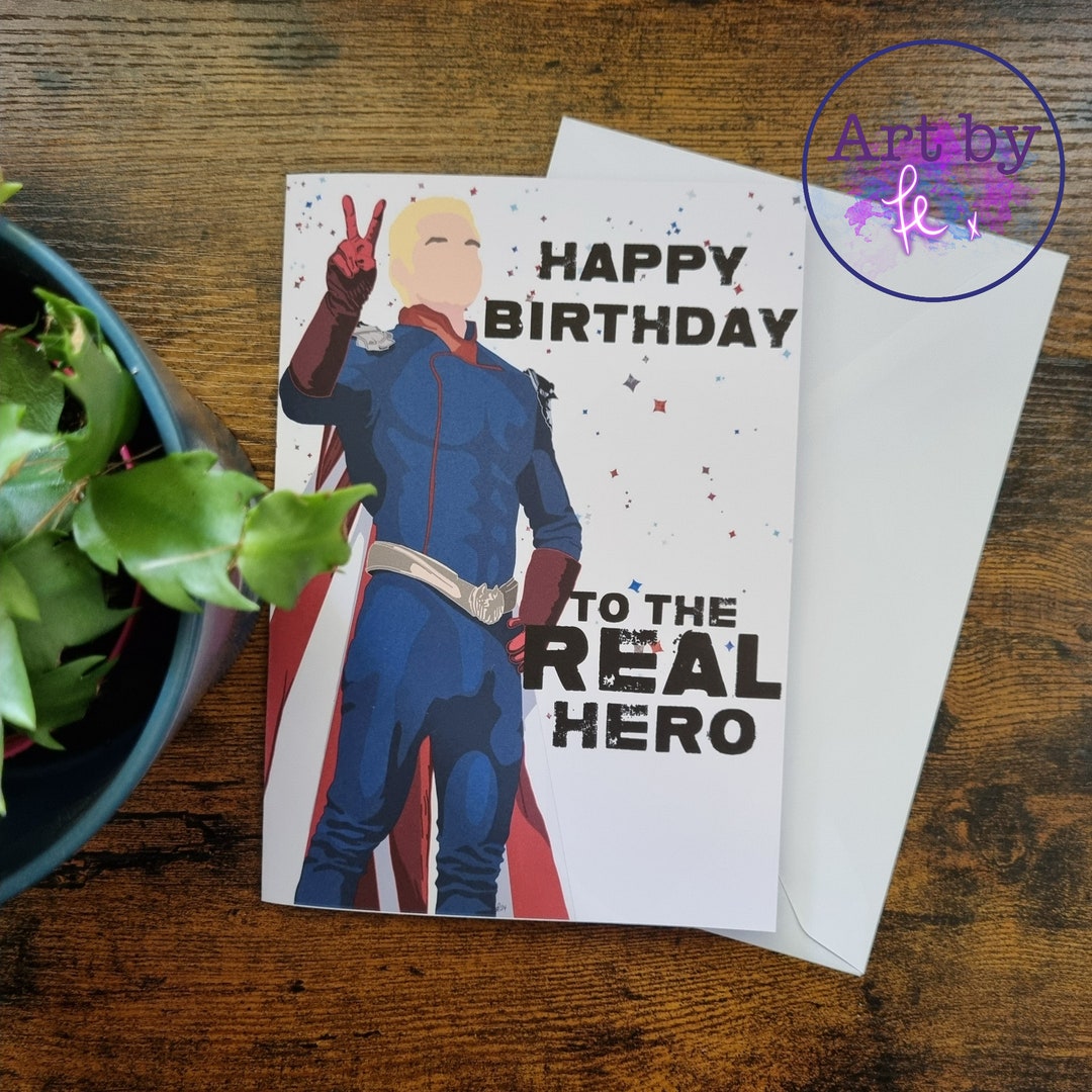 The Boys Homelander Greetings Card Birthday Card High Quality Print ...