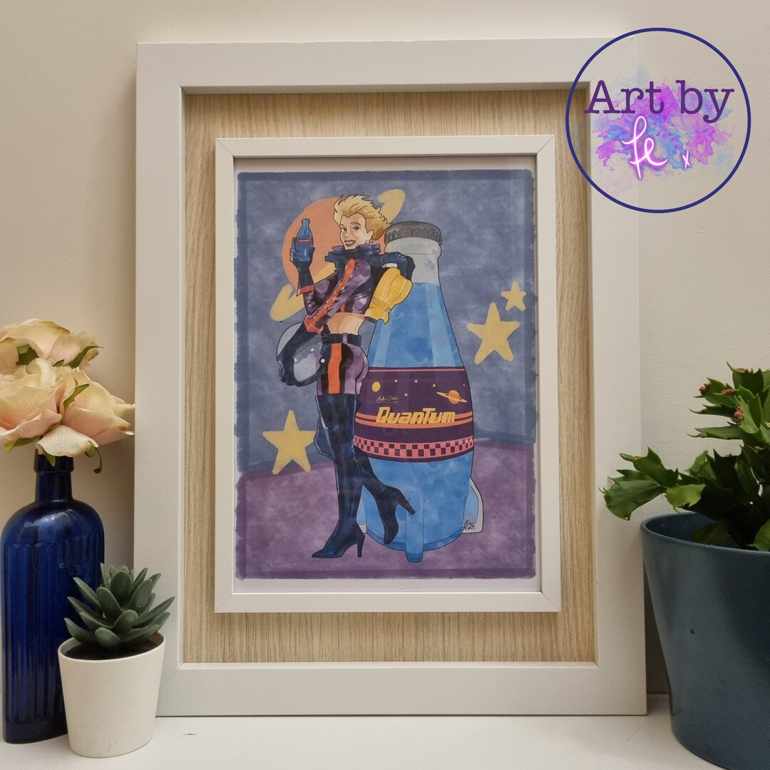 Fallout Nuka Quantum Girl A4 Print Fan Art Wall Art Matt Print High ...