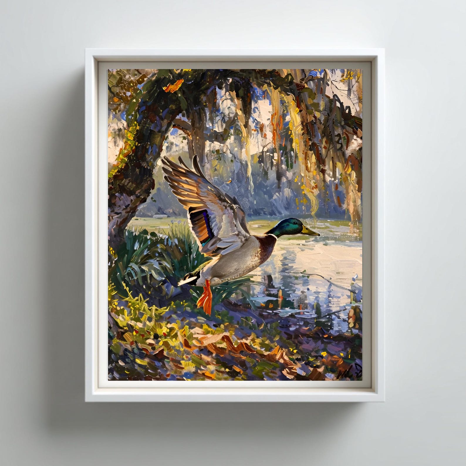 Louisiana Duck Digital Art | Wildlife Wall Decor | Nature Art for Home ...
