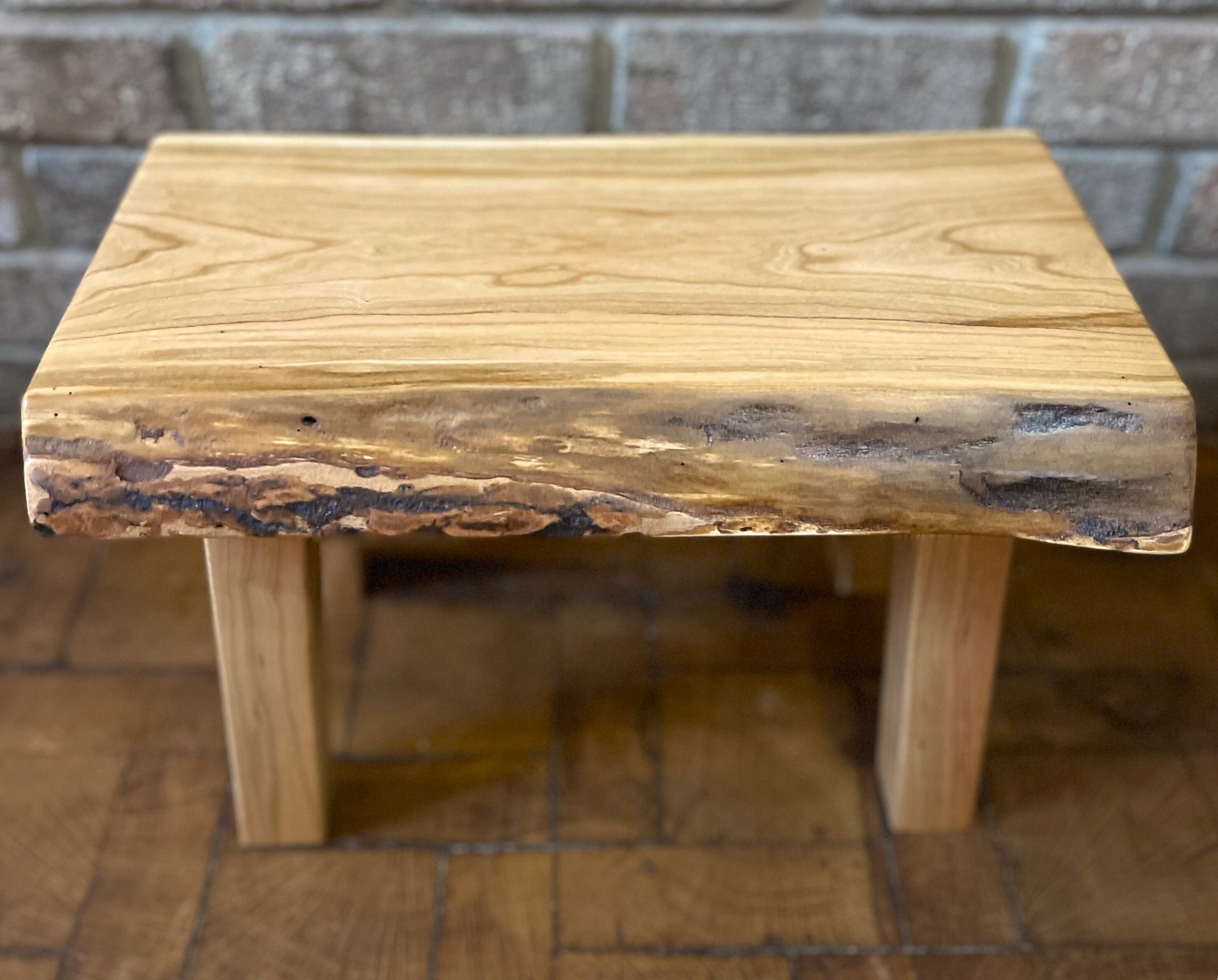 Rustic Live Edge Cherry Step Stool 15x10 10 Inches High - Etsy