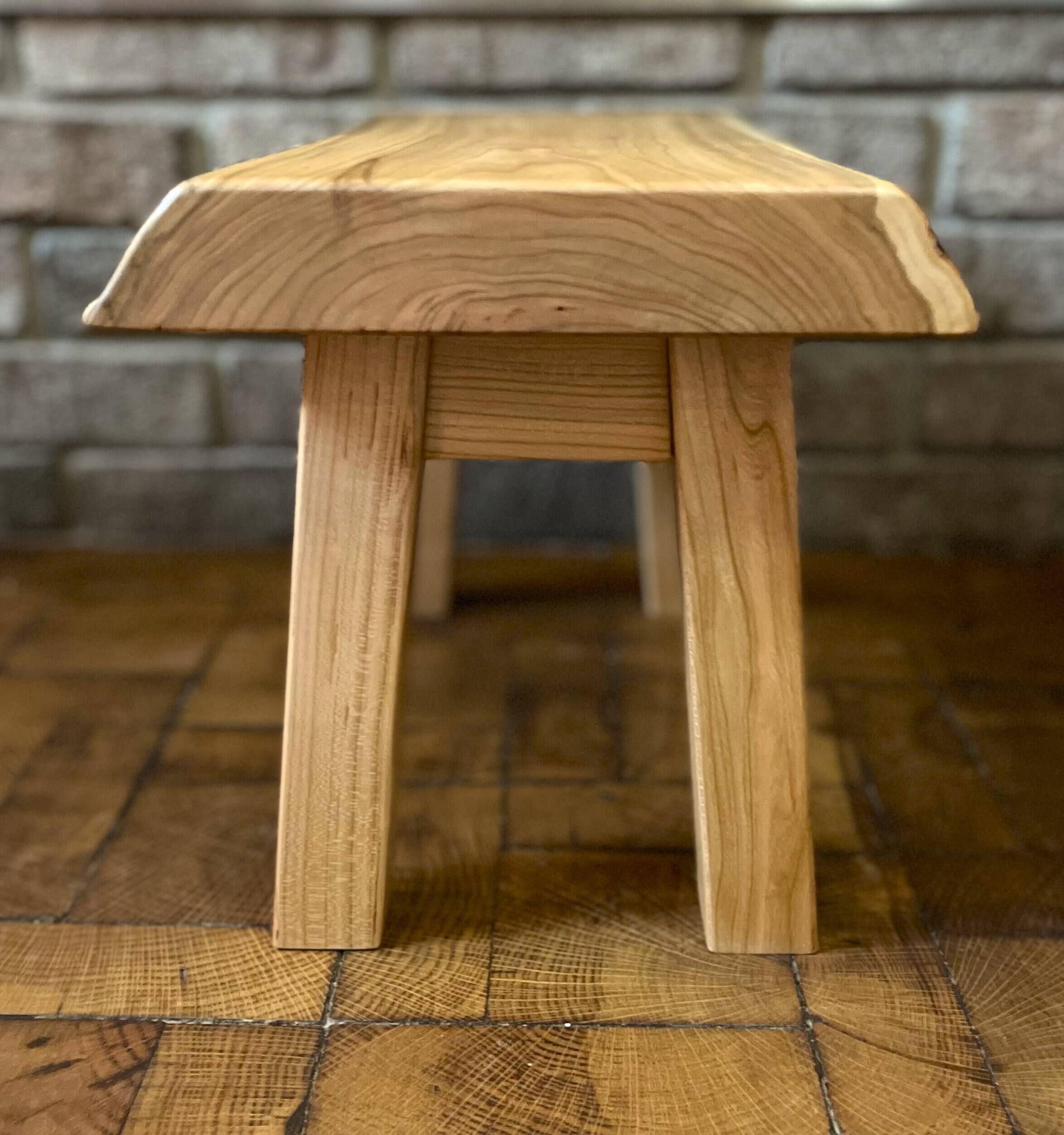 Rustic Live Edge Cherry Step Stool 15x10 10 Inches High - Etsy