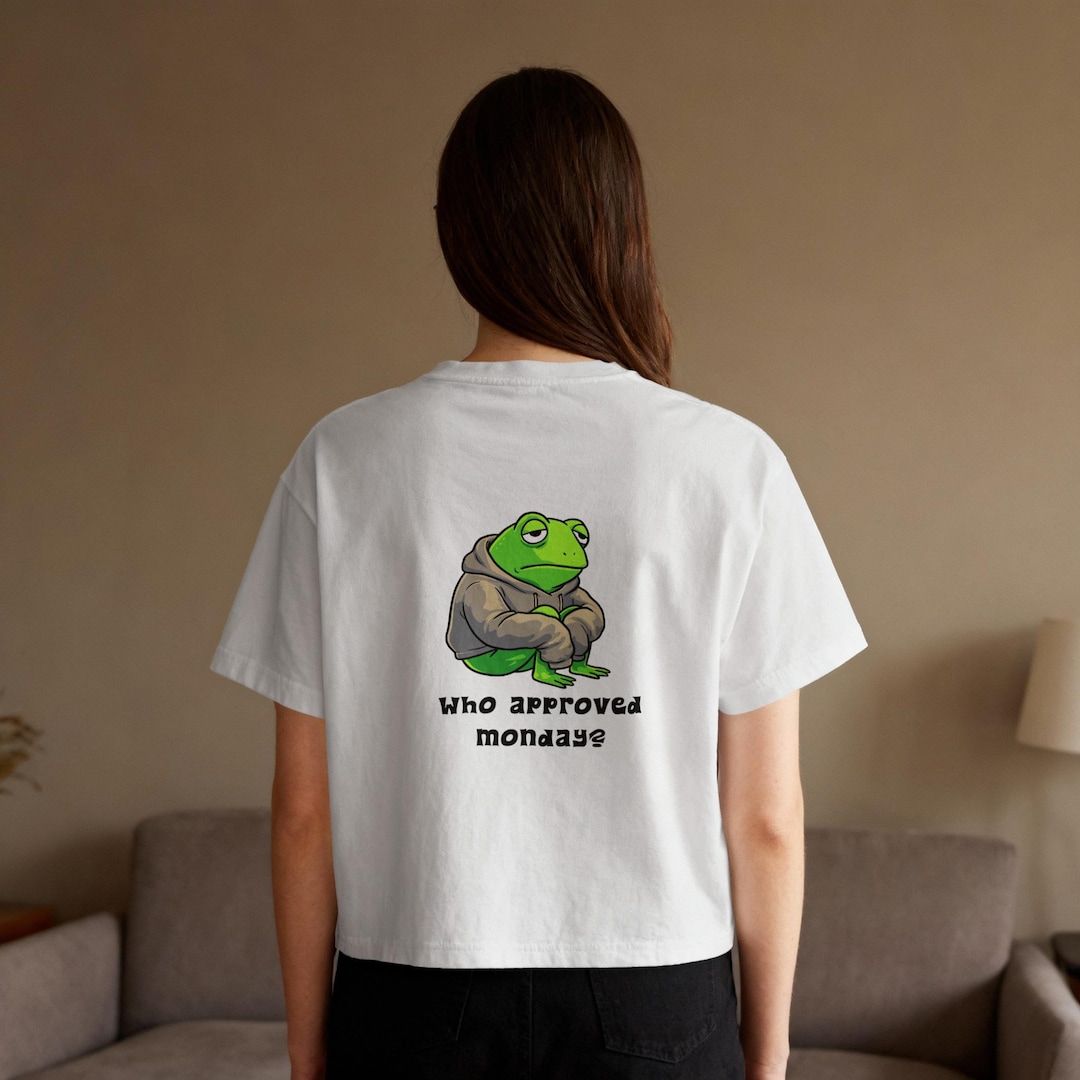 Grumpy Frog Digital Download, SVG PNG JPEG, Funny Monday Quote ...