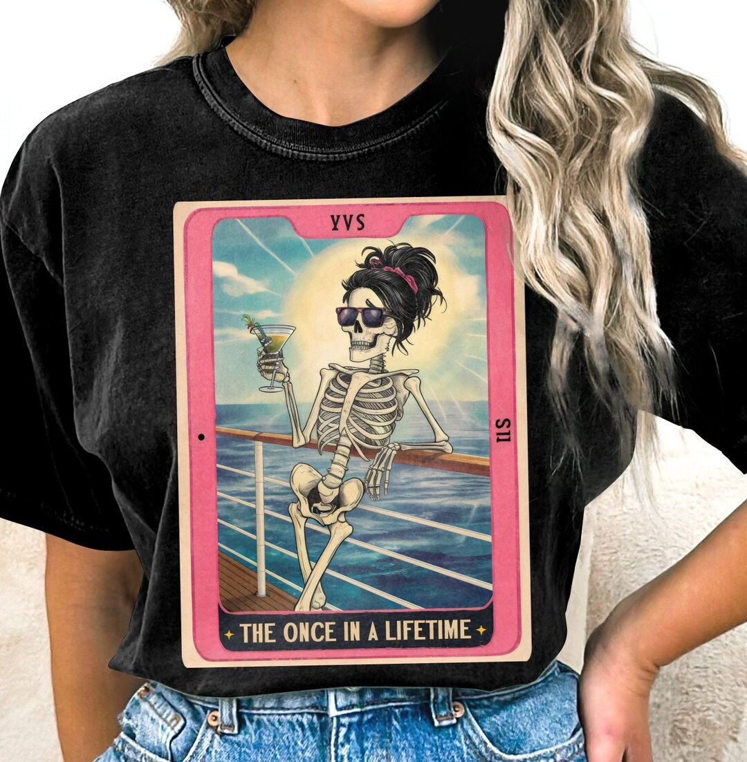 My Cruise Ironical Tarot Card PNG, the Once in a Lifetime Skeleton on ...