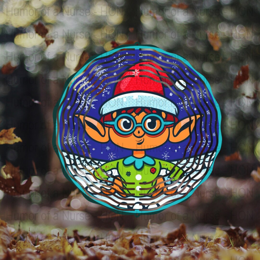 Brave Elf Spinner Sublimation Design Template, Wind Spinner SVG, 10 ...