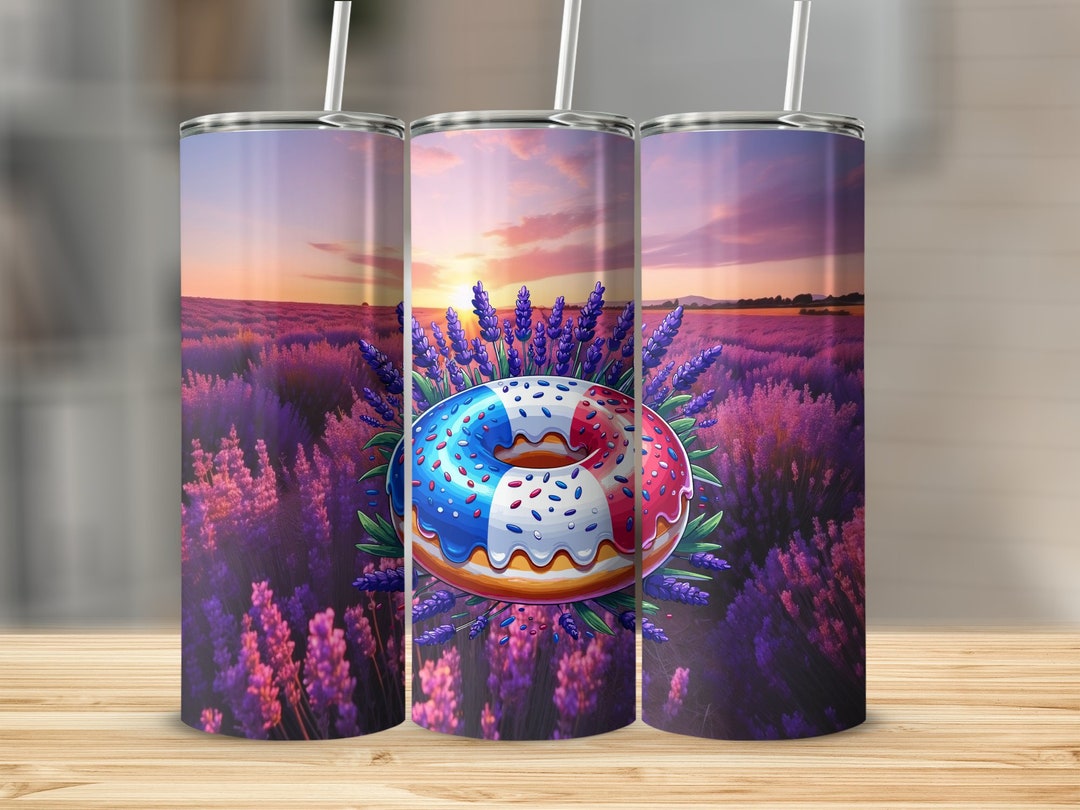 Lavender Field Doughnut Digital Art, Colorful Doughnut Wallpaper ...