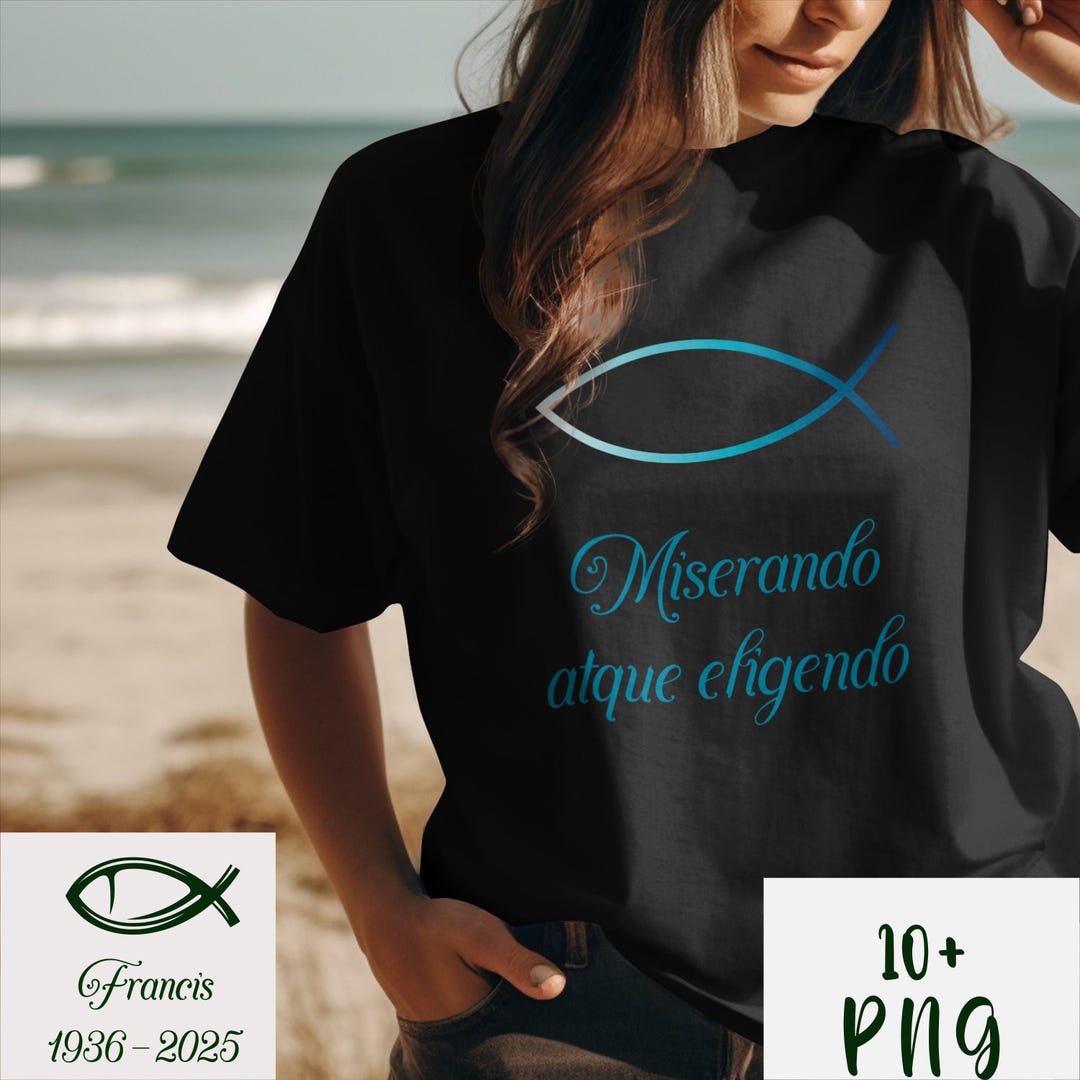 10 Catholic Fish Clipart Pngs, Memorial Pope Francis, Christian Digital ...