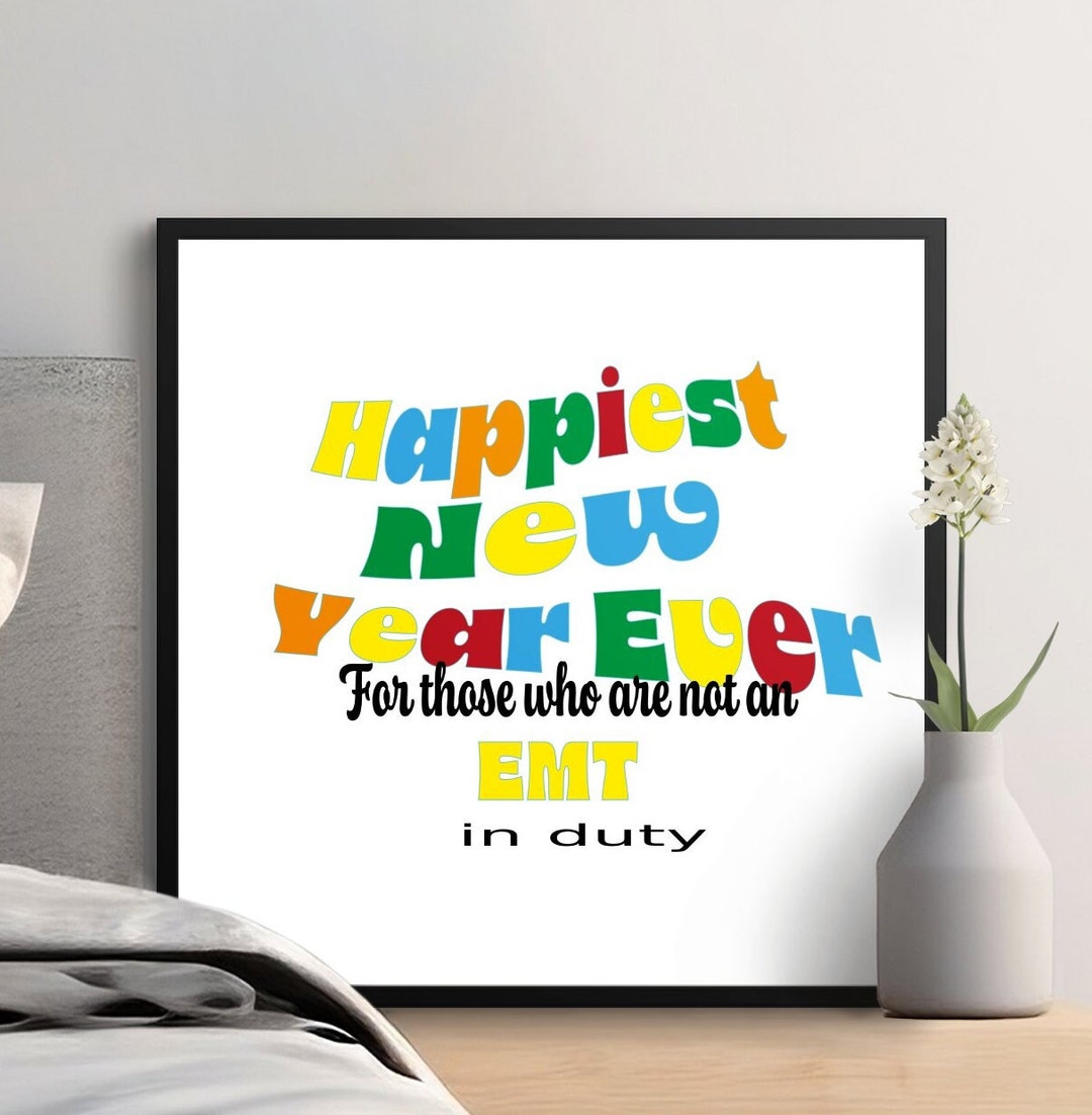 Happy New Year 2024 , EMT Diploma Frame, EMT Graduation Gift, EMT ...