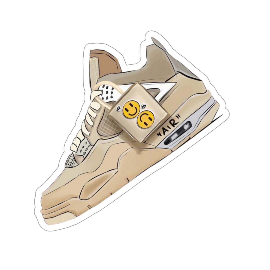 Retro Jordan 4 Sticker - Etsy