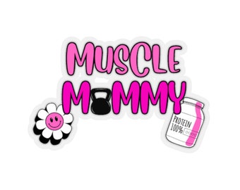 Fitness Sticker, Muscle Mommy Sticker, Workout Sticker, Weightlifting ...