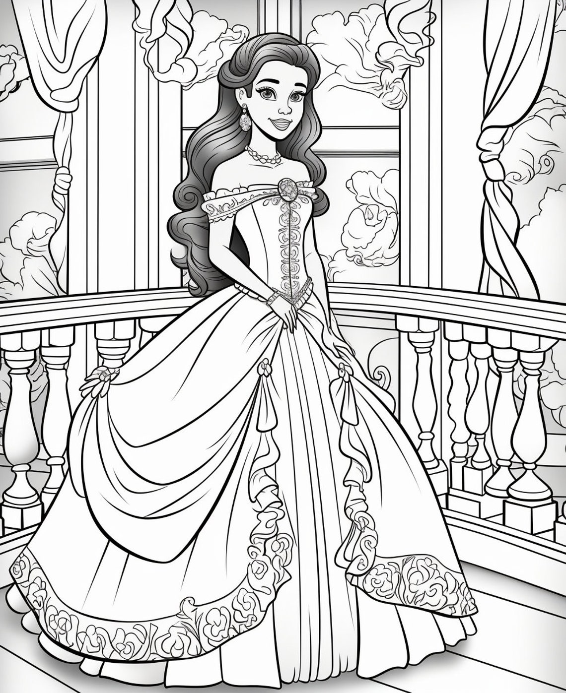 36 Printable Beautiful Wedding Brides Coloring Pages - Etsy UK