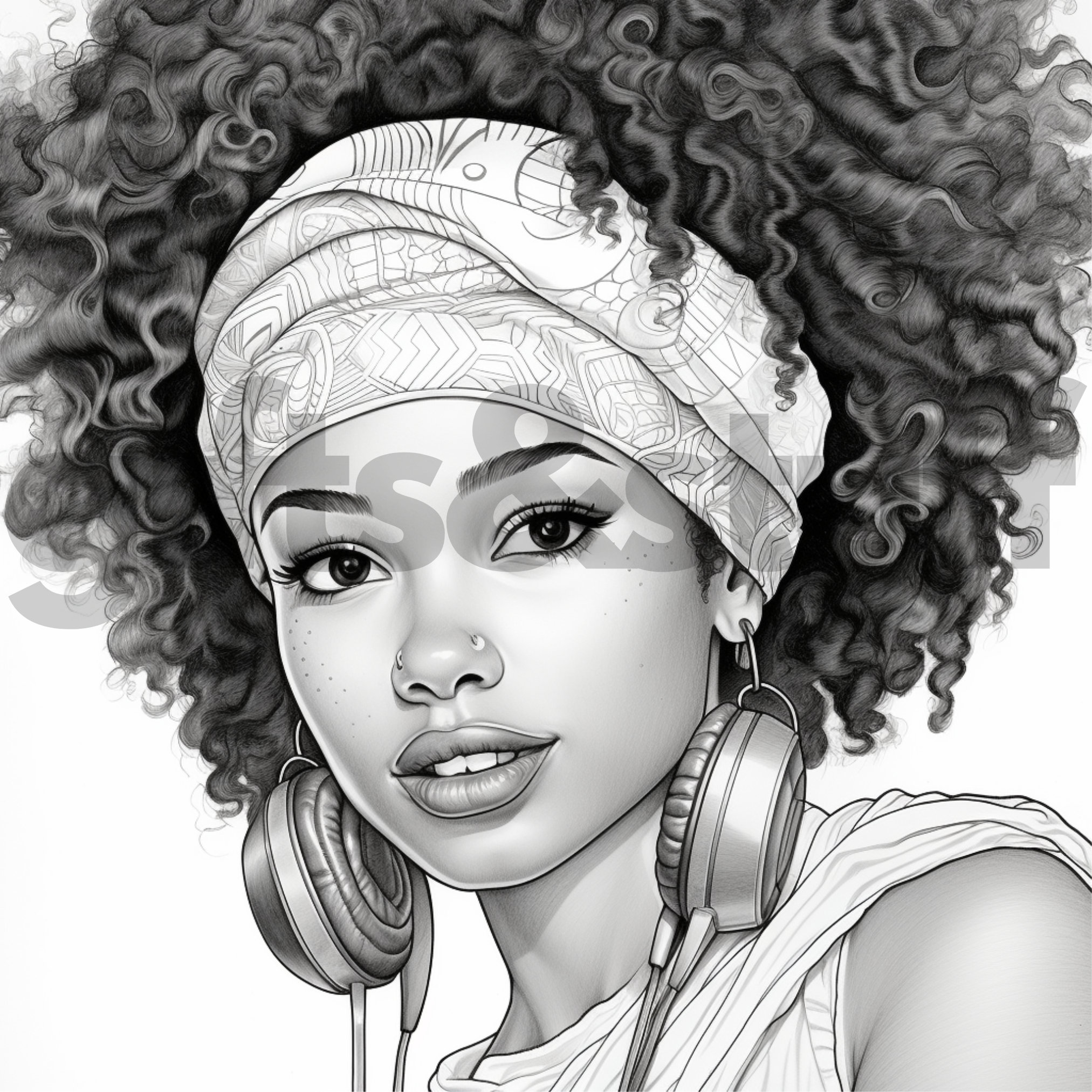 20 Teenage Girls Coloring Pages - Etsy