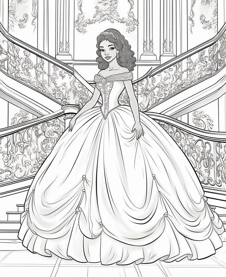 36 Printable Beautiful Wedding Brides Coloring Pages - Etsy UK