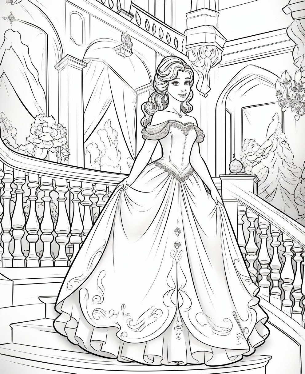 36 Printable Beautiful Wedding Brides Coloring Pages - Etsy UK