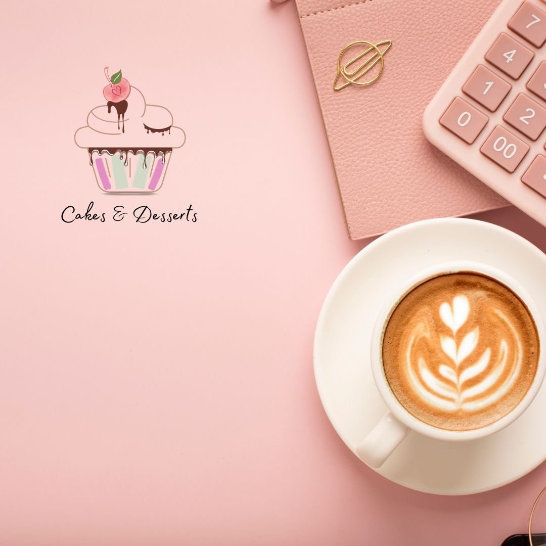Cakes and Desserts Logo, Editable Cakes and Desserts Canva Logo, Cakes ...