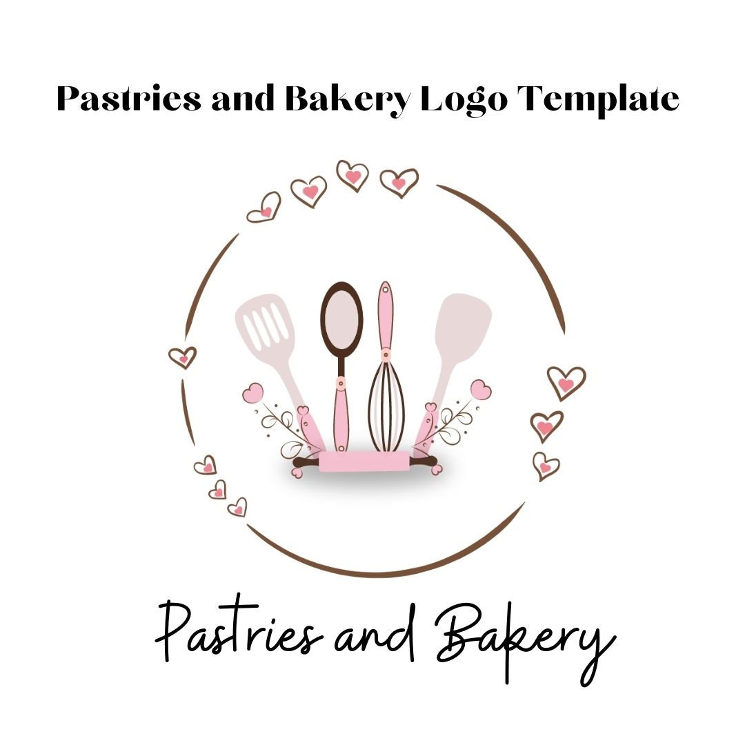Pastries and Bakery Logo, Editable Pastries and Bakery Canva Logo ...