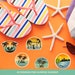 Beach Sunrise Summer PNG Stickers Bundle. - Etsy