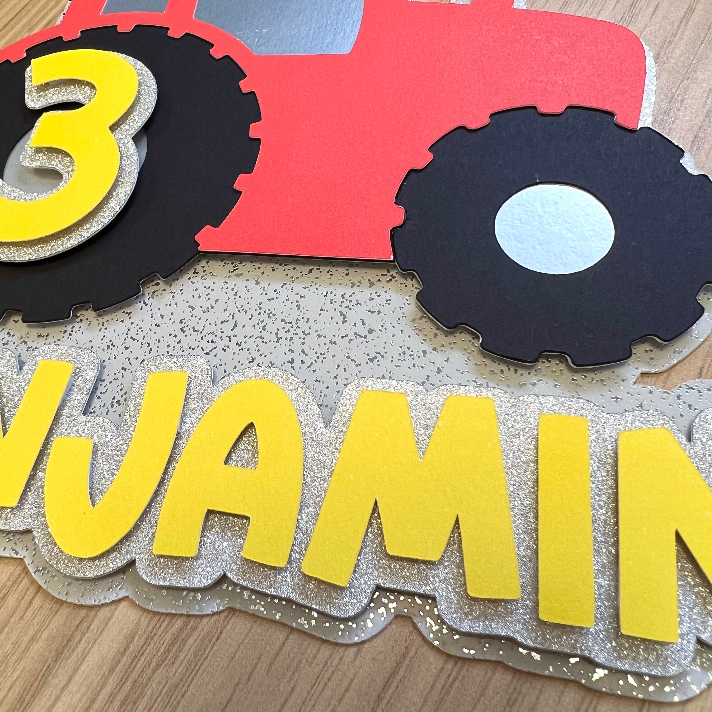 Personalised Tractor Cake Topper, Farm Cake Decoration, John Deere ...