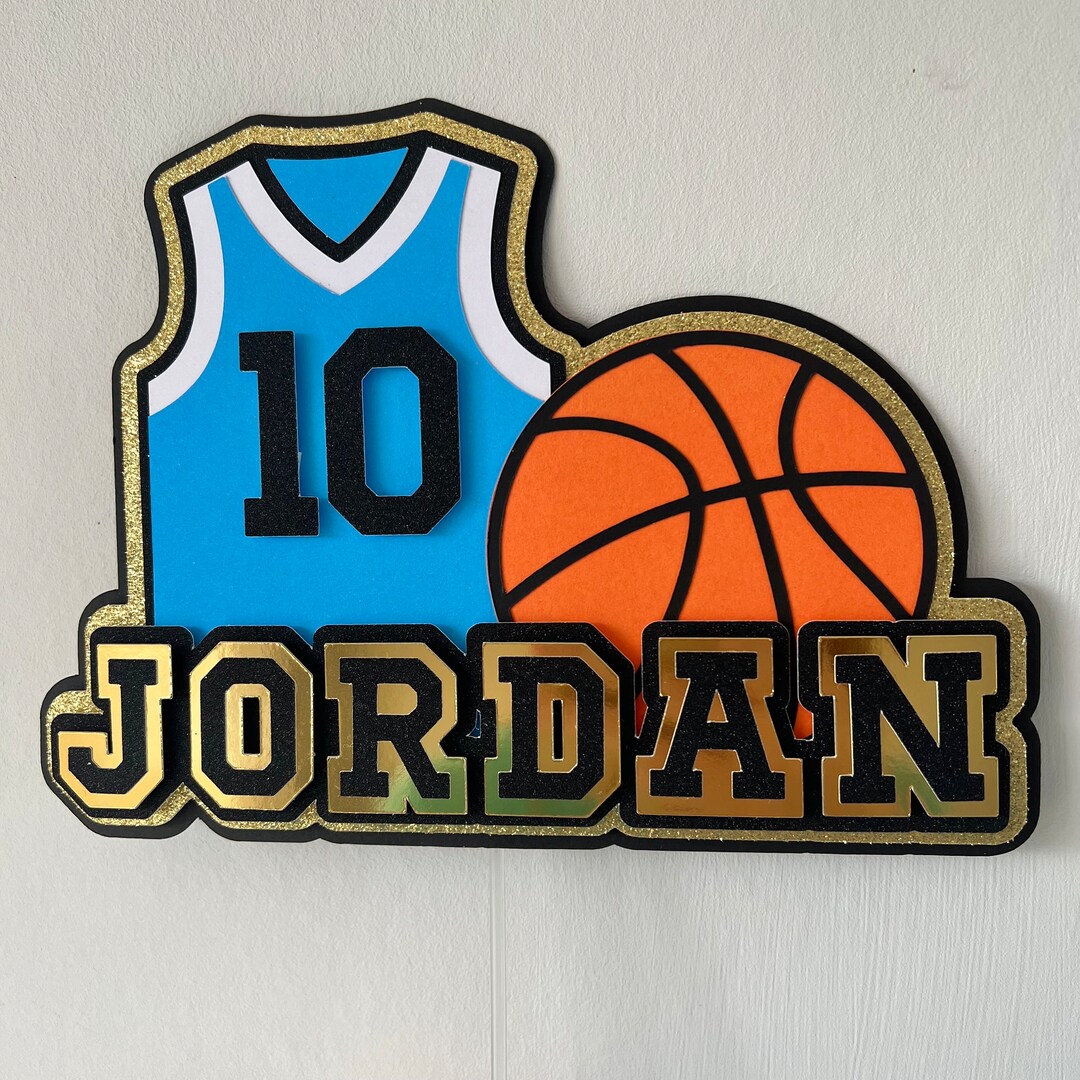 Basketball Theme Cake Topper, NBA Theme Cake Decor, Sports Party Theme ...