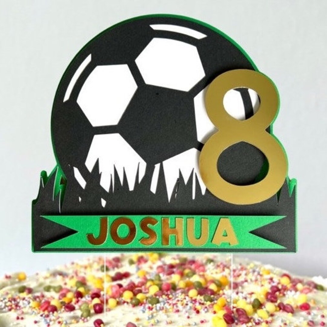 Football Theme Cake Topper Football Cake Decoration - Etsy