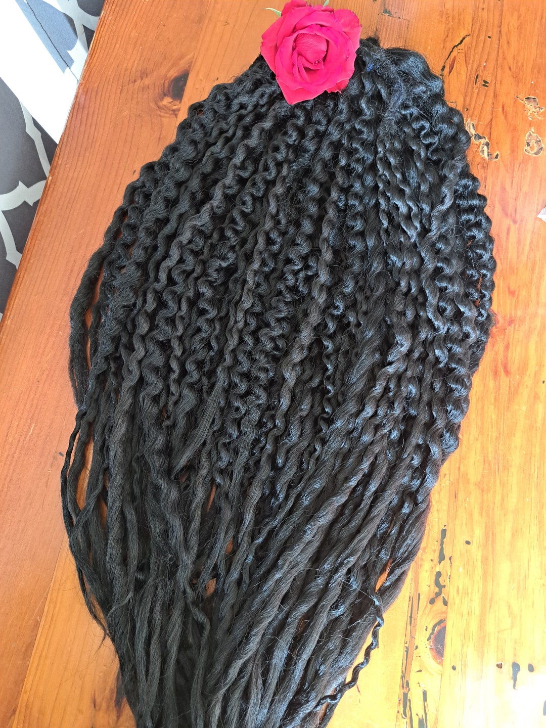 FULL HEAD DREADS Curly - Etsy