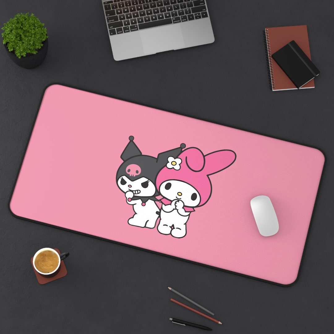 My Melody Kuromi Kawaii Sanrio Mousepad 3 Sizes Gaming Desk Mat Custom ...