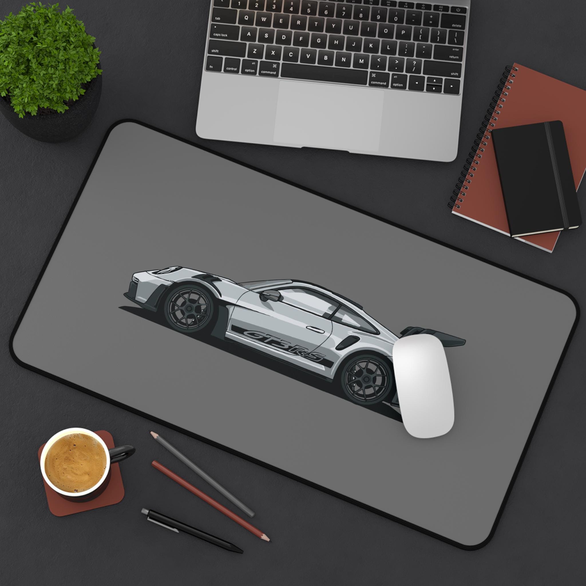 Porsche 992 911 GT3RS Grey Cartoon Car Aesthetic Mousepad | 3 Sizes ...