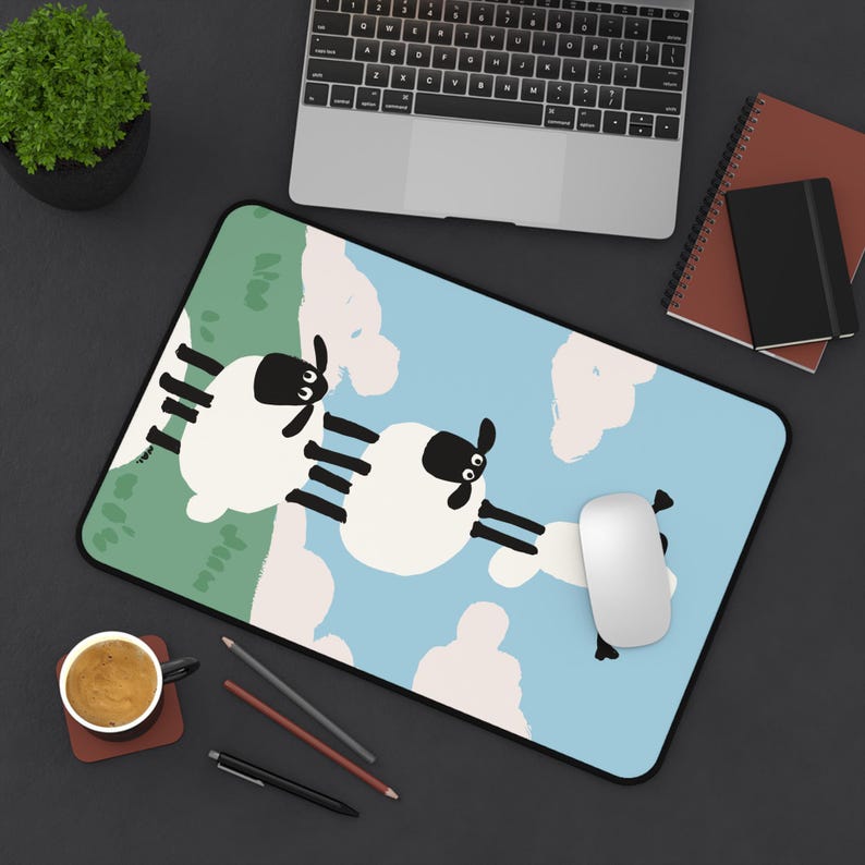 Shaun the Sheep Stack Cartoon Funny Silly Kawaii Mousepad | 3 Sizes ...