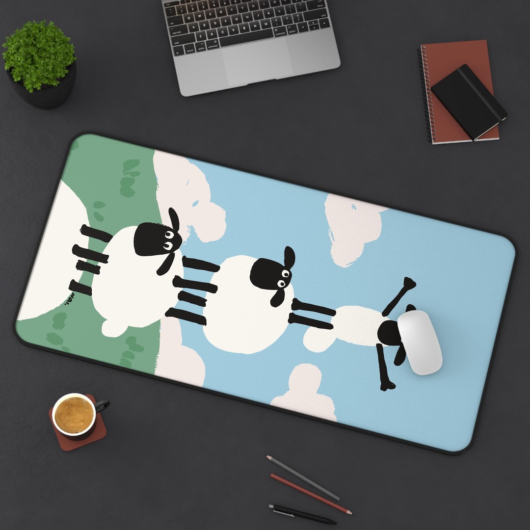 Shaun the Sheep Stack Cartoon Funny Silly Kawaii Mousepad | 3 Sizes ...