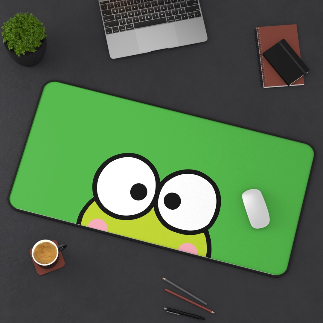 Keroppi Green Kawaii Sanrio Mousepad 3 Sizes Gaming Desk Mat Custom ...