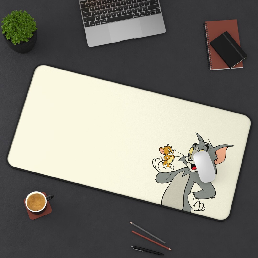 Tom and Jerry Tan Vintage Aesthetic Cartoon Mousepad 3 Sizes Gaming ...