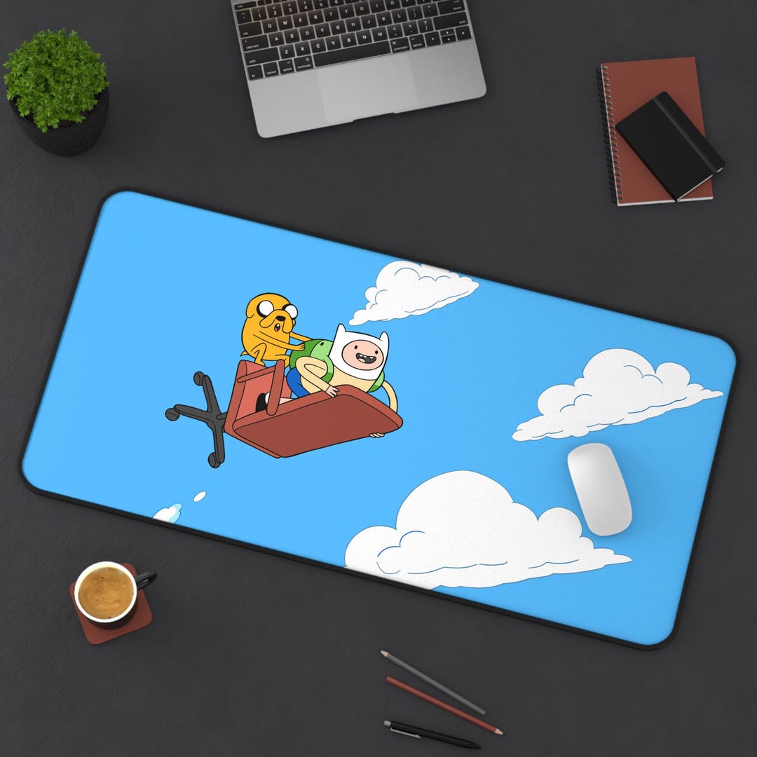 Adventure Time Finn and Jake Sky Blue Aesthetic Mousepad | 3 Sizes ...