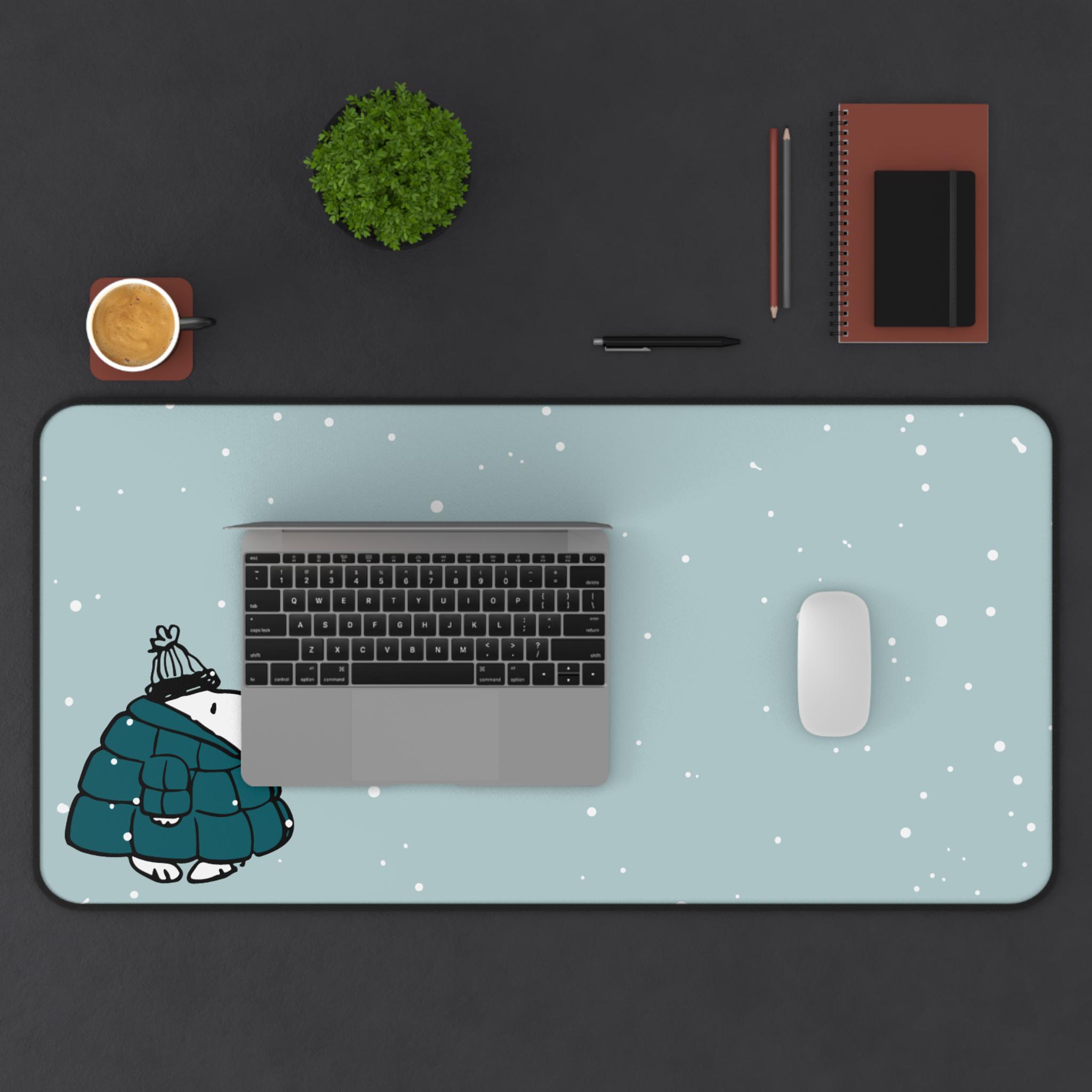 Snoopy Peanuts Puffer Snow Christmas Cartoon Mousepad 3 Sizes Gaming ...