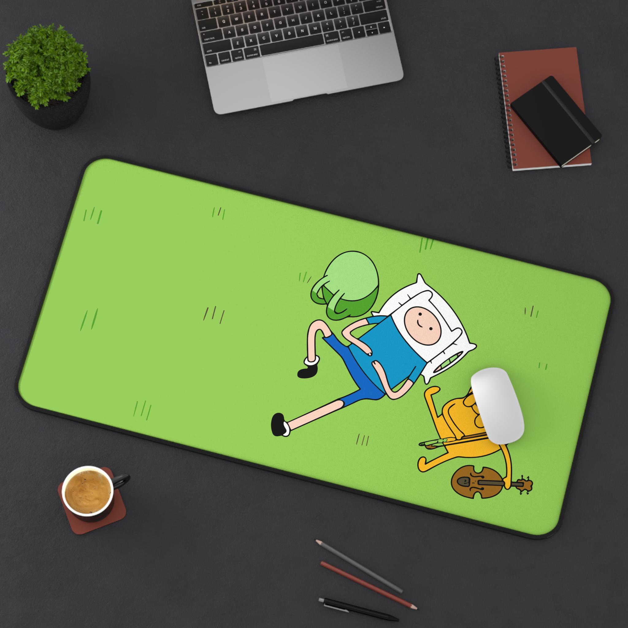 Adventure Time Finn and Jake Green Aesthetic Mousepad 3 Sizes Gaming ...