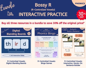 Phonics Fluency Reading Comprehension Passages & Questions r-controlled ...