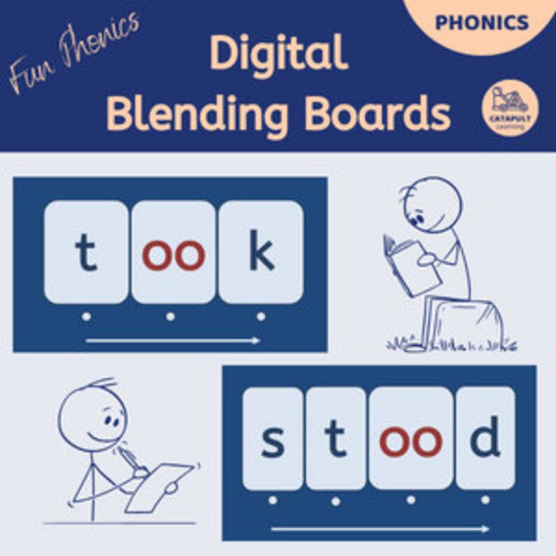 Phonics Digital Blending Boards Short /ʊ/ Sound Spelled 'oo' - Etsy