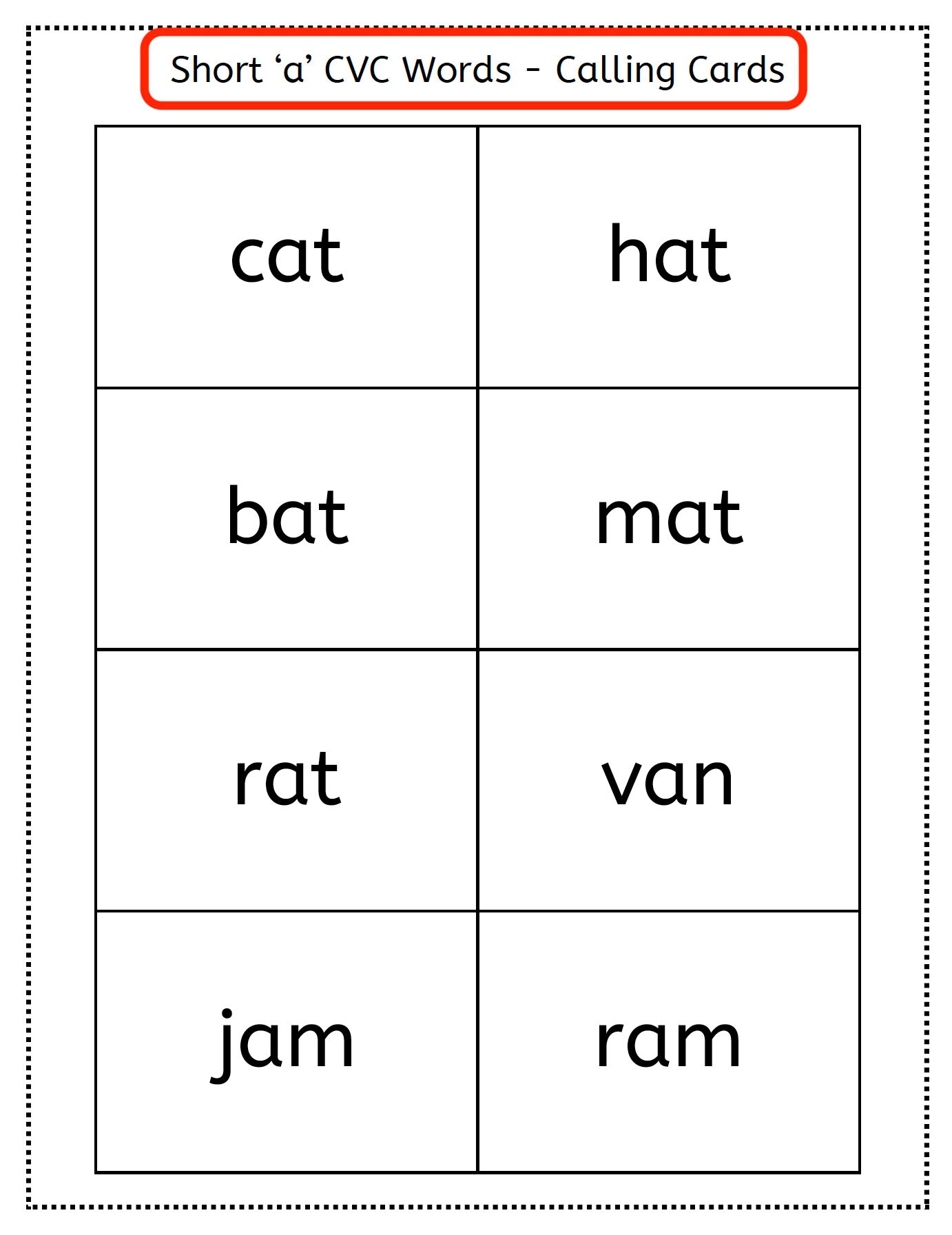 Phonics Bingo CVC Words - Etsy