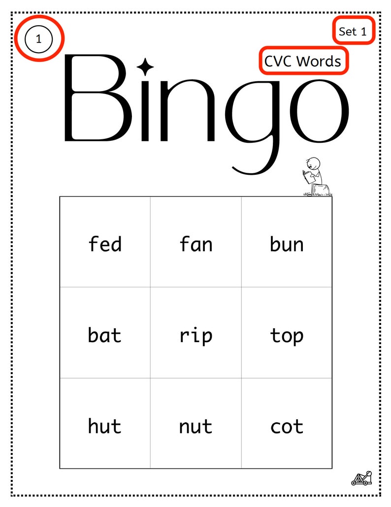 Phonics Bingo CVC Words - Etsy