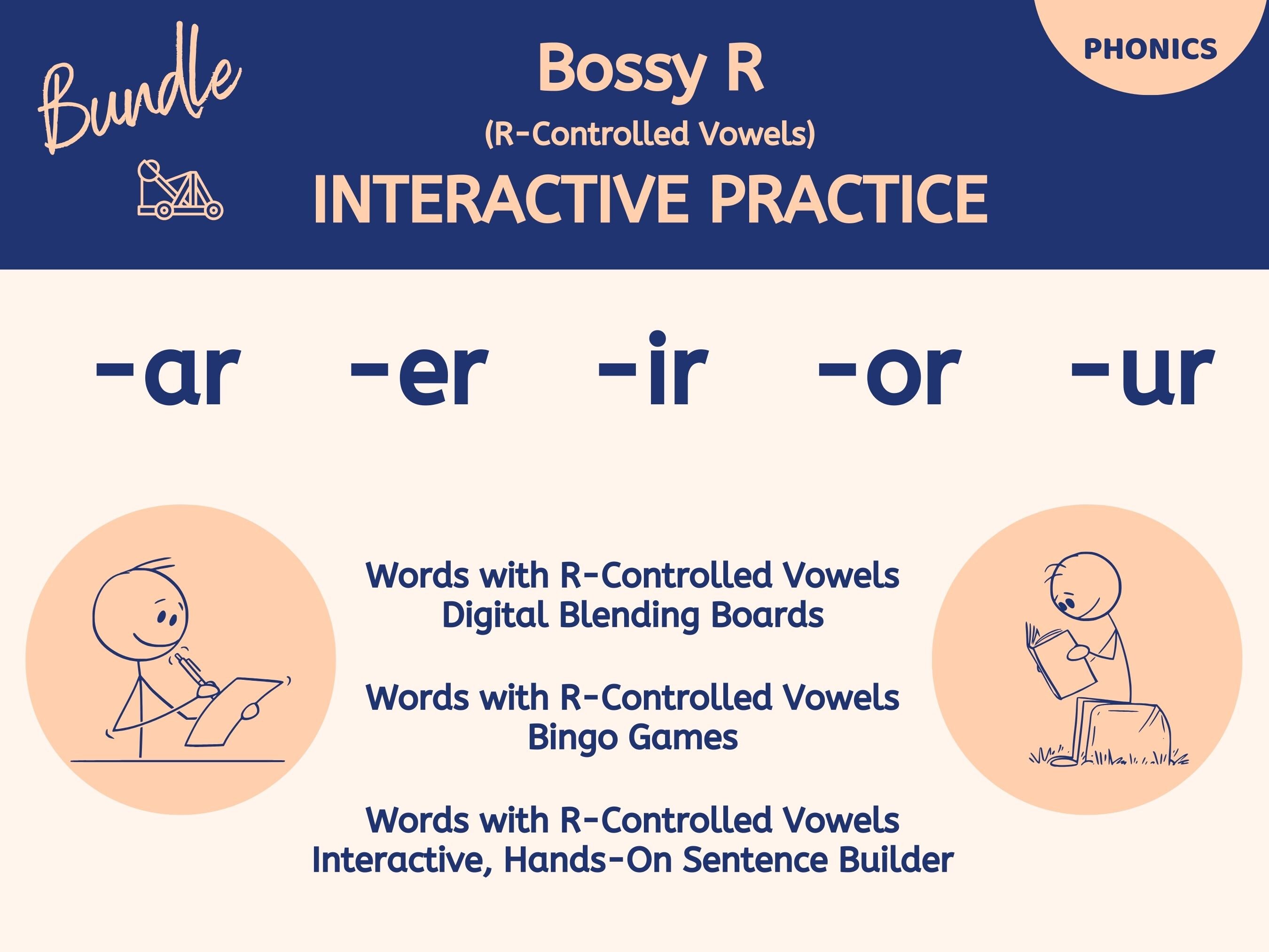 R-controlled Vowels Phonics Activities BUNDLE - Etsy