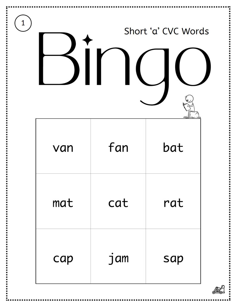 Phonics Bingo CVC Words - Etsy