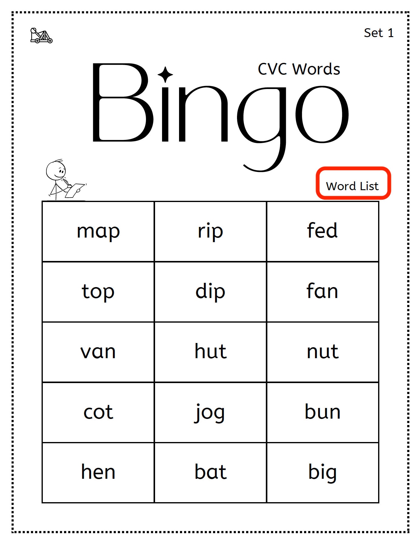 Phonics Bingo CVC Words - Etsy