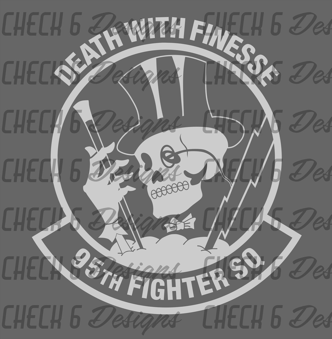 95th Fighter Squadron "boneheads" Subdued Patch SVG - Etsy