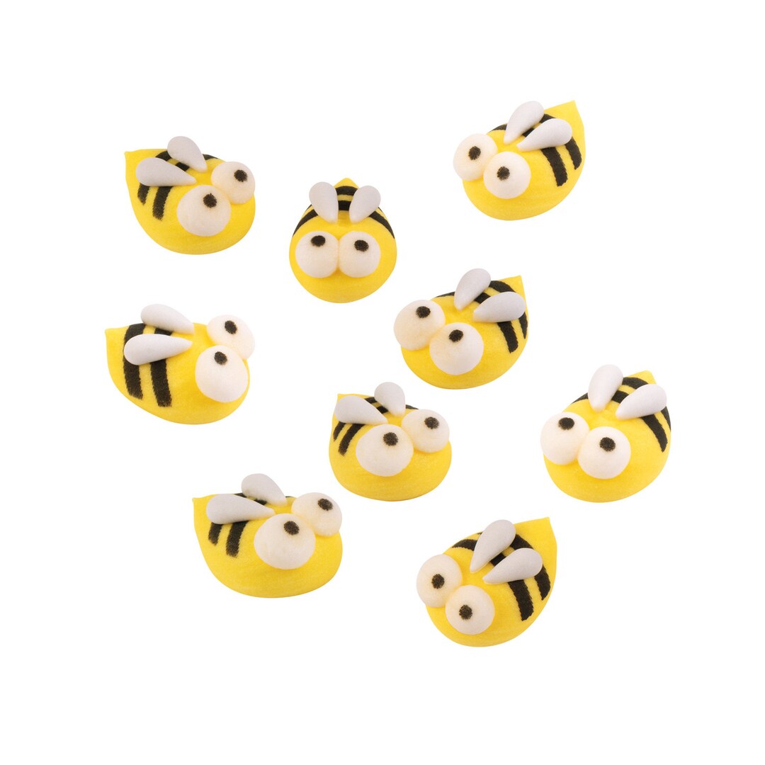 Bee Edible Sugar Cake Topper, Cupcake Decoration - Sugar Bees - Etsy UK