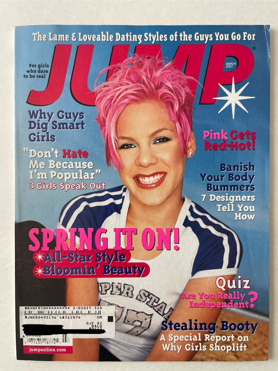 JUMP Vintage Magazine - March 2001 - PINK - Very Rare Find - Etsy