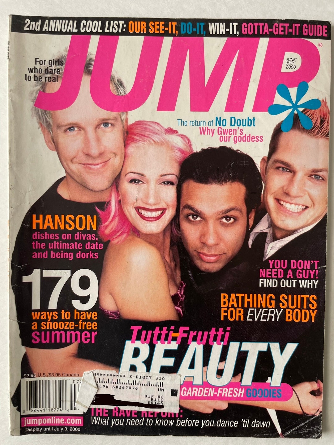 JUMP Magazine, June/july 2000 - Hanson | Gwen Stephani - Etsy