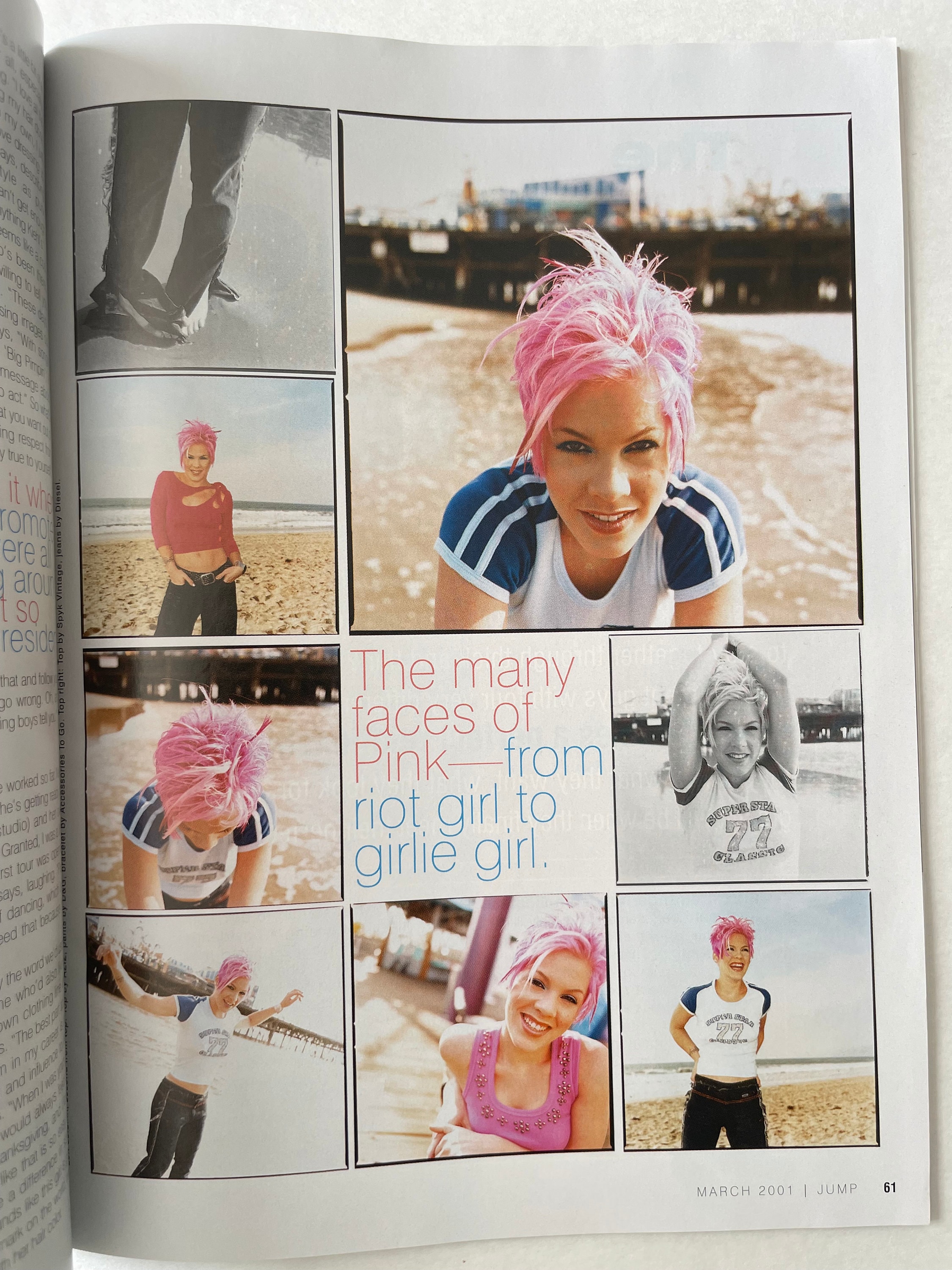 JUMP Vintage Magazine - March 2001 - PINK - Very Rare Find - Etsy
