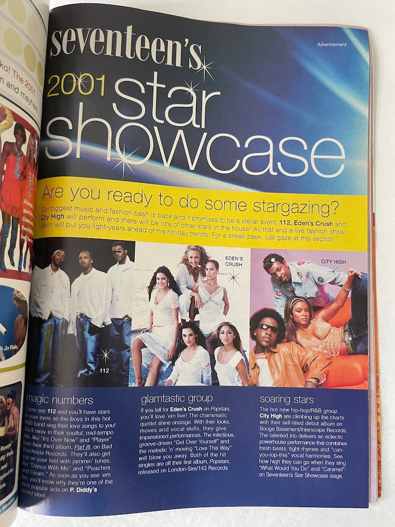 Seventeen Vintage Magazine, November 2001 - Etsy