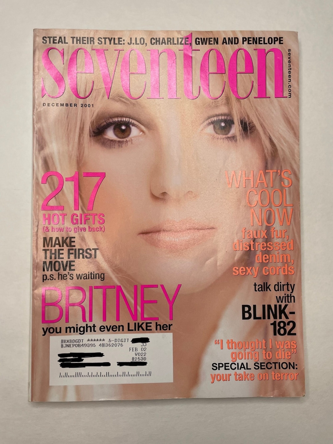 Seventeen Vintage Magazine, December 2001 - Britney Spears - Etsy